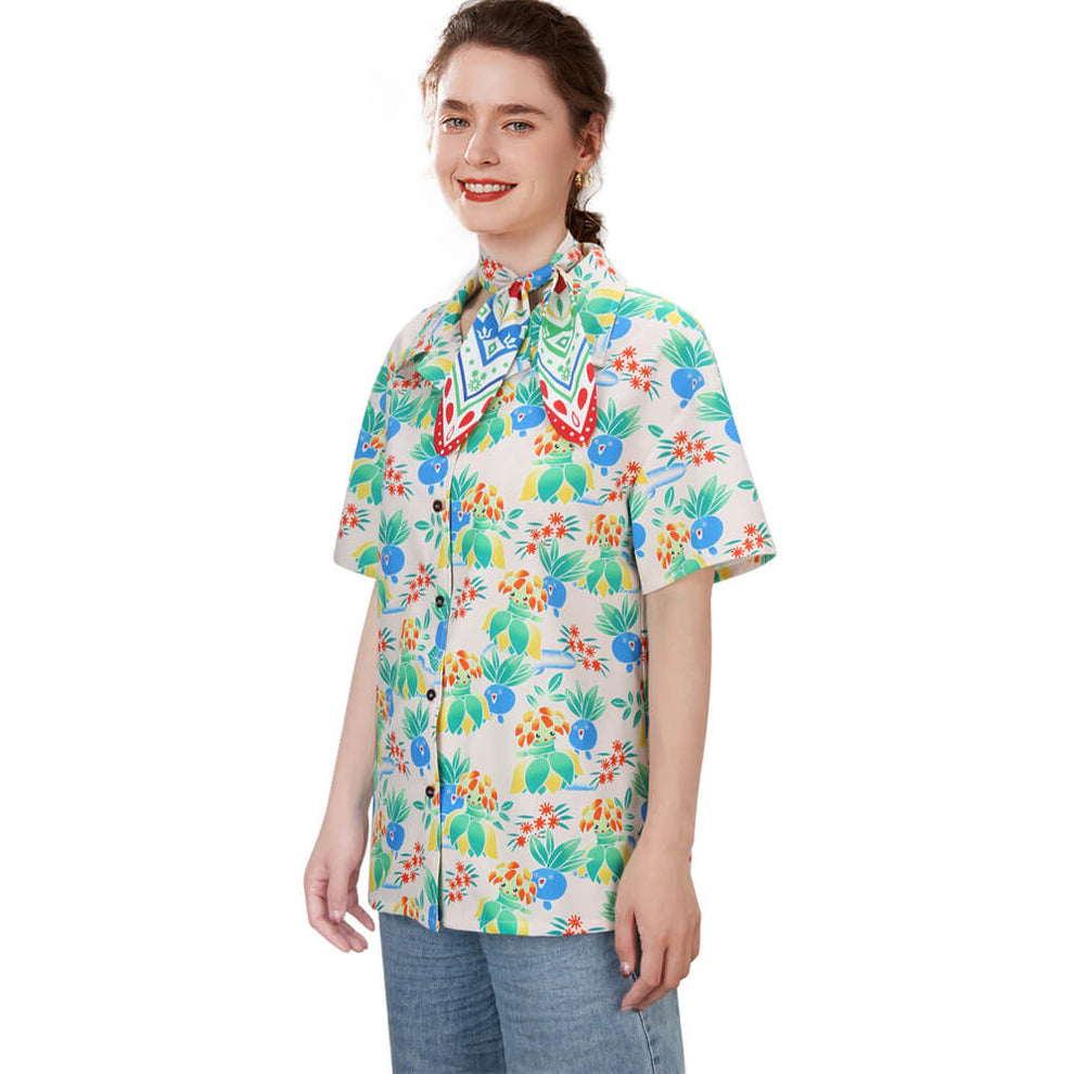 Women Women Concierge Haru T-Shirt Tie Cosplay Costume – VikiDoky