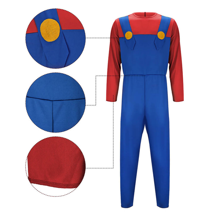 Vikidoky Men's Mario Costume The Super Mario Bros. Movie – VikiDoky
