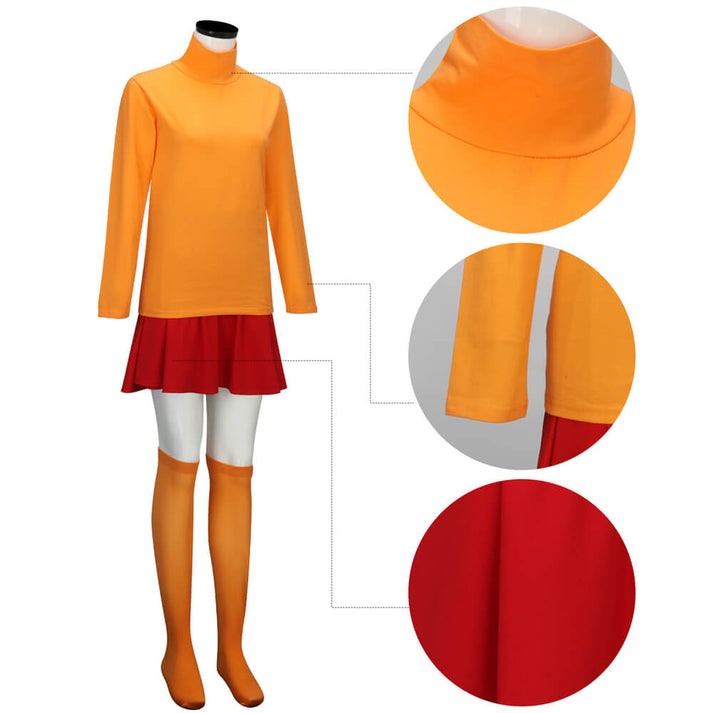 Vikidoky Velma Dinkley Anime Cosplay Costume – VikiDoky