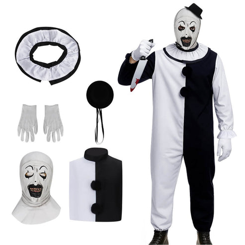 Terrifier Art the Clown Cosplay Costume Vikidoky – VikiDoky
