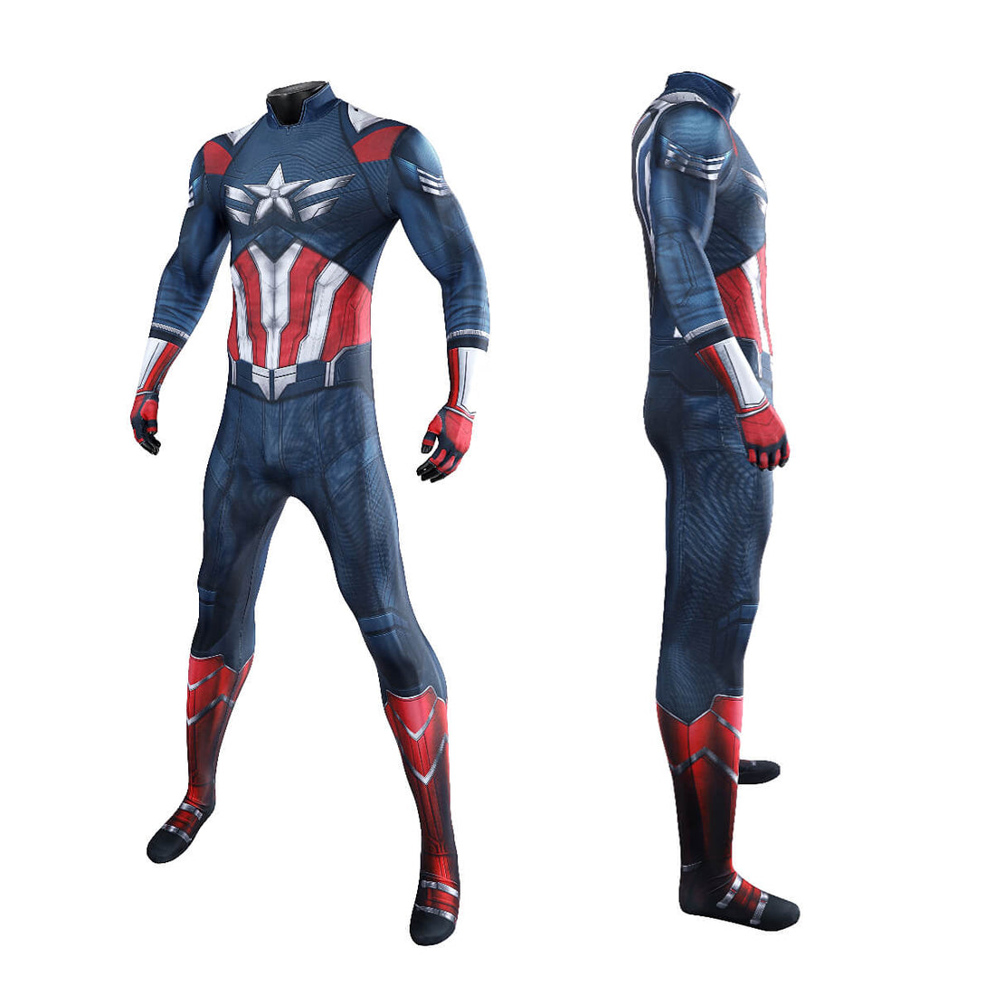 Vikidoky Captain America Brave New World Sam Wilson Cosplay Costume ...