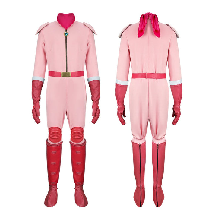 Vikidoky Princess Peach Racing Costume Cosplay for Kids The Super Mario ...