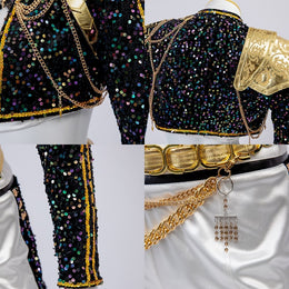 Kpop Demon Hunters Rumi Cosplay Costume Golden Stage Outfits Vikidoky – VikiDoky