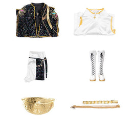 Kpop Demon Hunters Rumi Cosplay Costume Golden Stage Outfits Vikidoky – VikiDoky