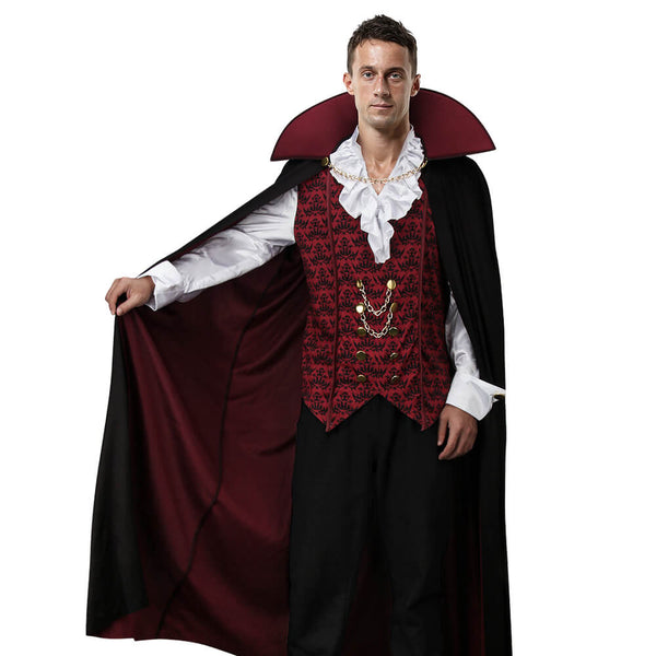 Men's Vampire Uniform Medieval Cosplay Costumes Tops Vikidoky – VikiDoky