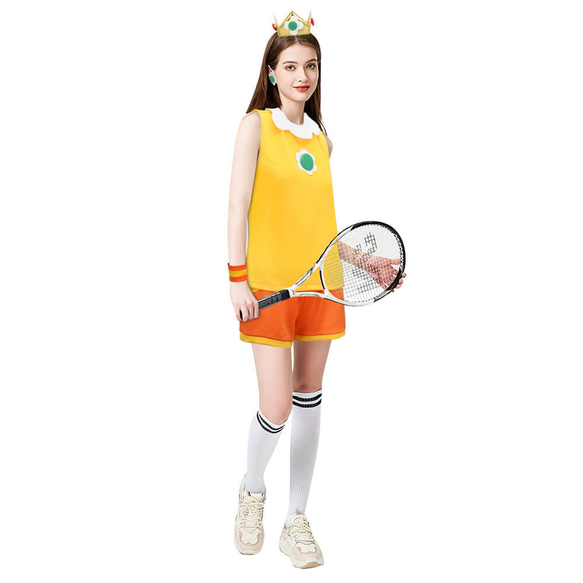 Vikidoky Mario Tennis Aces Princess Daisy Cosplay Costume – VikiDoky