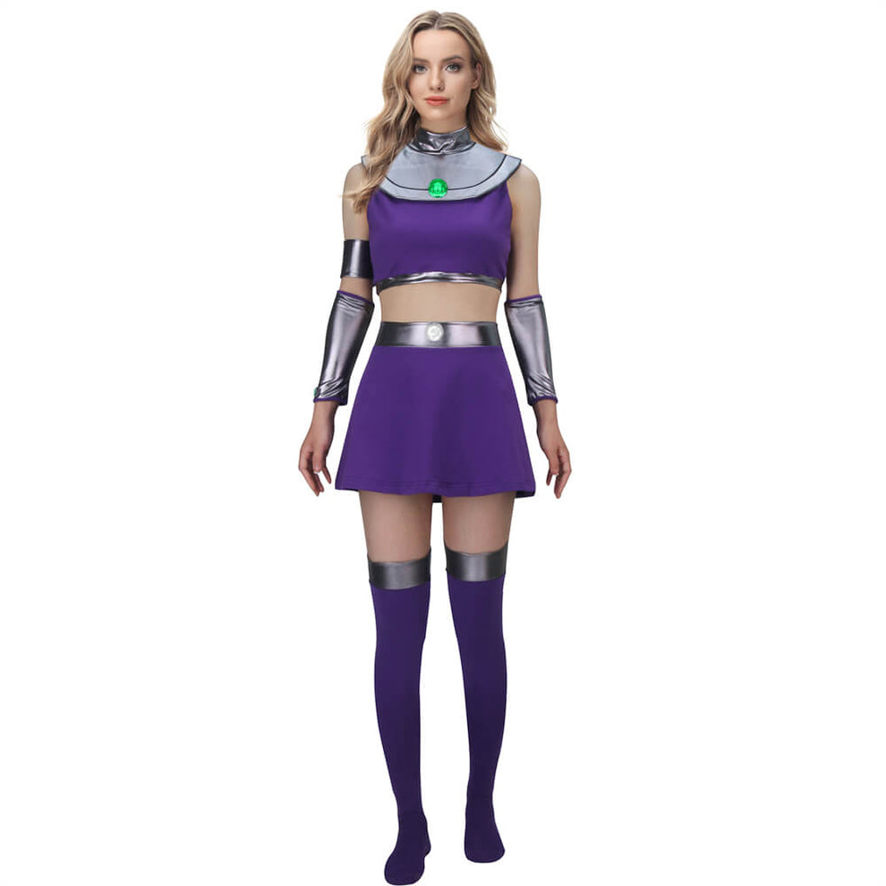 Vikidoky Teen Titans Starfire Princess Koriand'r Cosplay Costume – VikiDoky