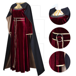 Vikidoky Tangled Mother Gothel Cosplay Costume Witch Party Dress – VikiDoky