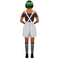 Vikidoky Women's Oompa Loompa Cosplay Costume Wig Willy Wonka Chocolate ...