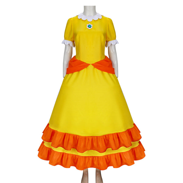 Vikidoky Super Mario Princess Daisy Dress Cosplay Costume – VikiDoky